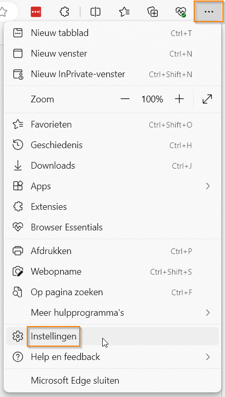 Browser handleiding - Edge