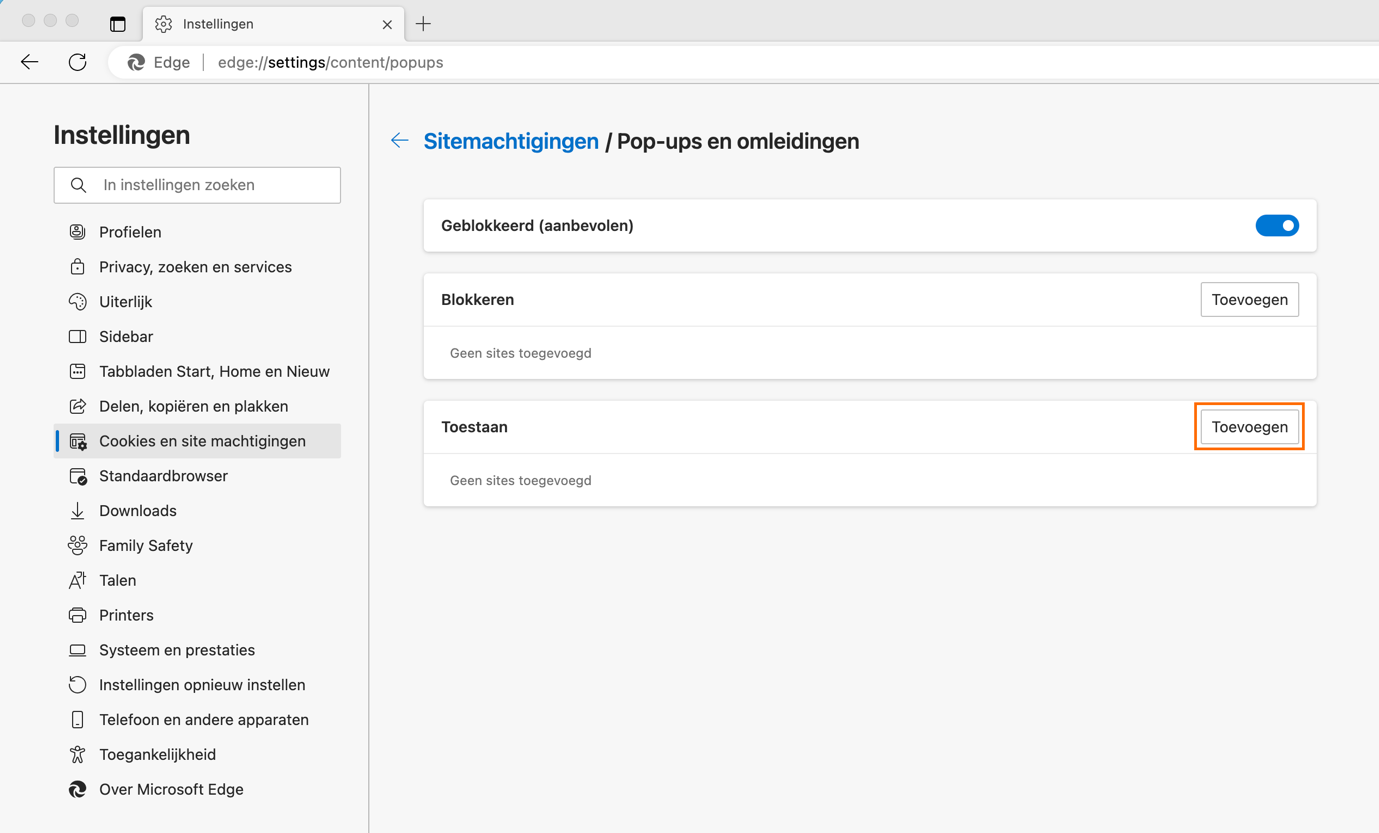 Browser handleiding - Edge