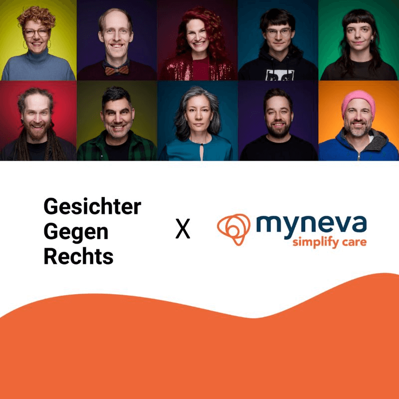 myneva setzt Zeichen für Vielfalt: Kooperation mit Gesichter Gegen Rechts